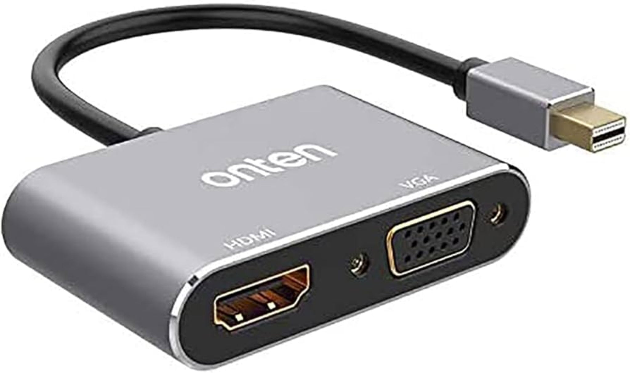 Onten OTN-5131B Mini DP To HDMI VGA Adapter Displayport 4K