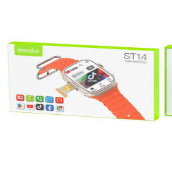 Modio ST14 Smart Watch Ultra | 2.2″ Android 5G SIM Smart Watch, 6+64GB